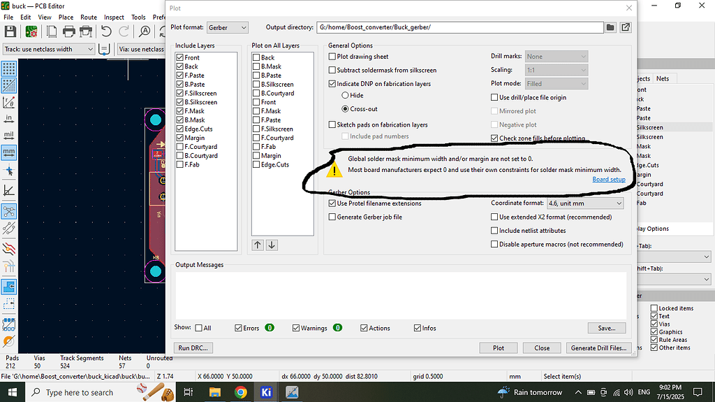 Solder mask settings in Kicad - PCB Layout - PCB CUPID