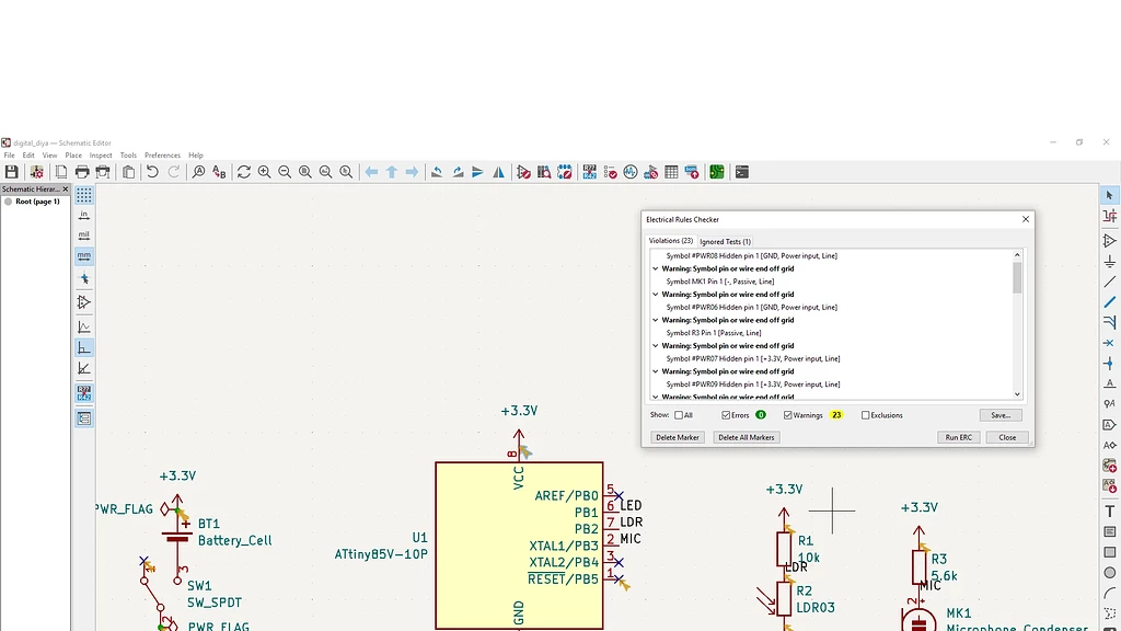 Facing symbol pin or wire end of grid warnings - PCB Cupid - PCB CUPID